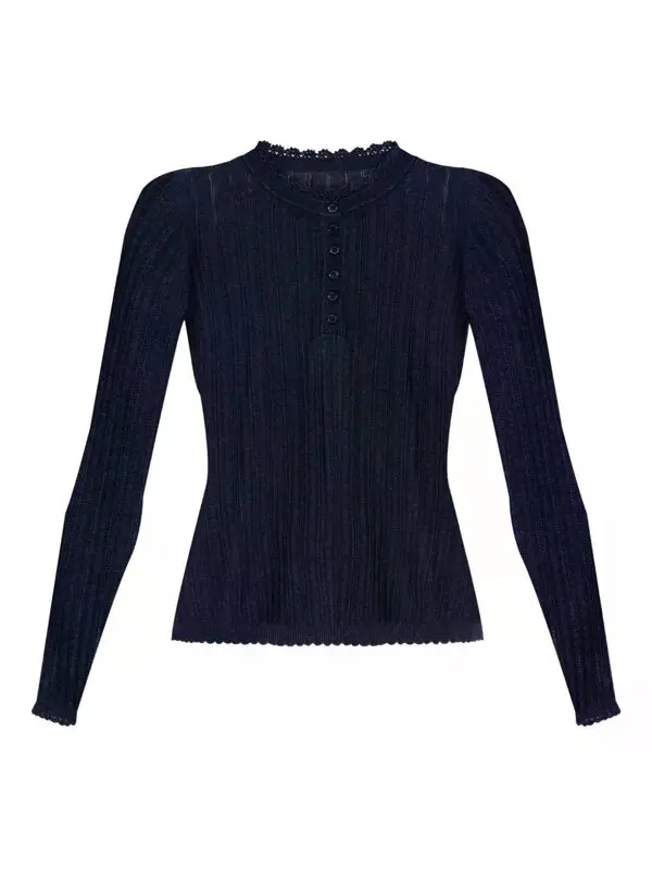Ulla Johnson Delia Top With Lace Trim