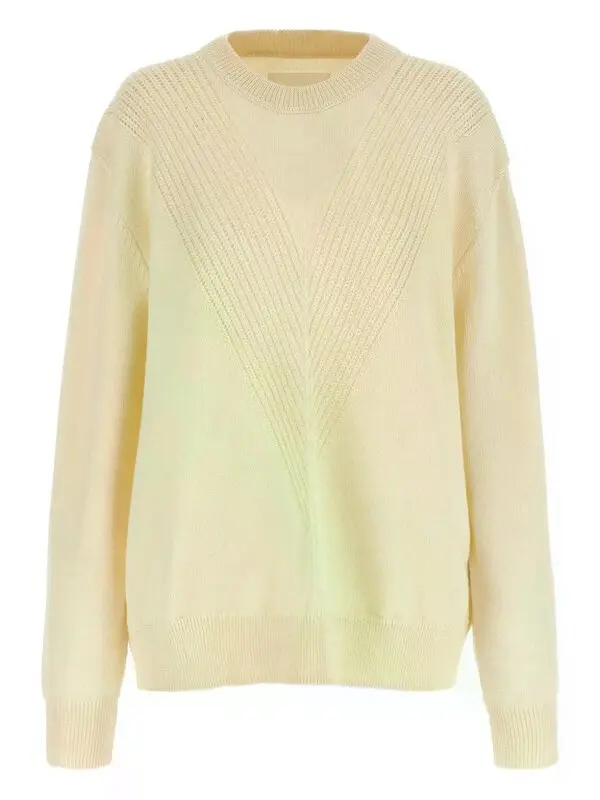 JIL SANDER V-patterned Crewneck Sweater
