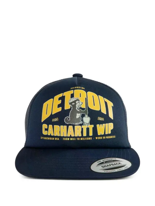 Carhartt Work In Progress Underground Graphic-print Snapback Cap - Blue