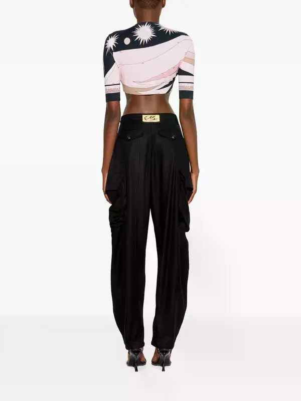 Emilio Pucci Stella Print Cropped Cardigan