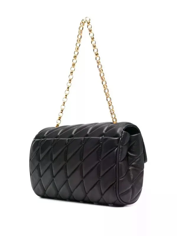 Moschino Double Smile Quilted Shoulder Bag