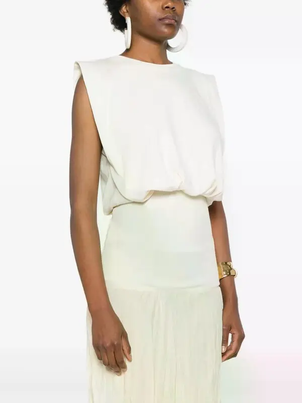 Johanna Ortiz Muraya Ribbed Knit Top - Neutrals