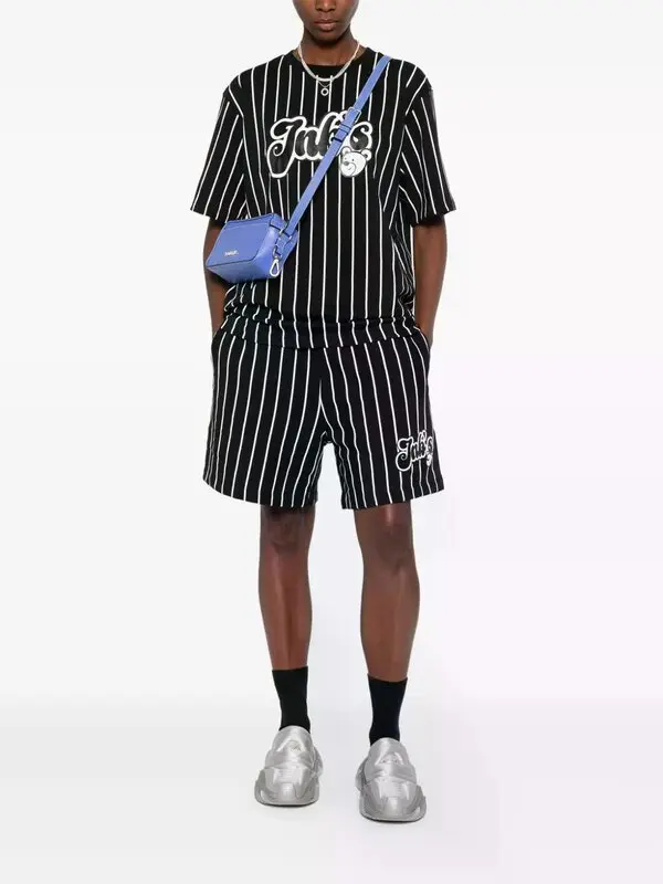 INBETWEENERS Striped T-shirt With Logo Print