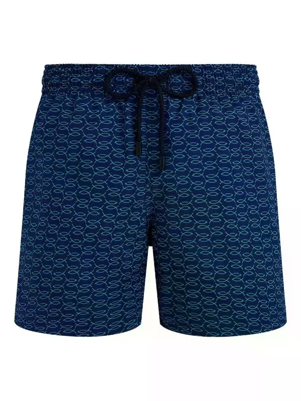 Vilebrequin Fish Net Swim Shorts - Blue
