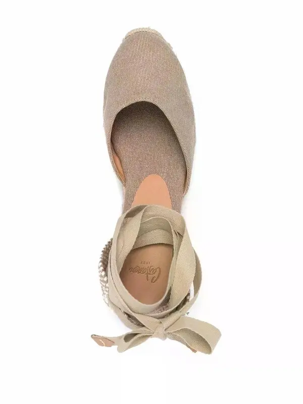 CastaÑer Lace-up Wedge Espadrilles
