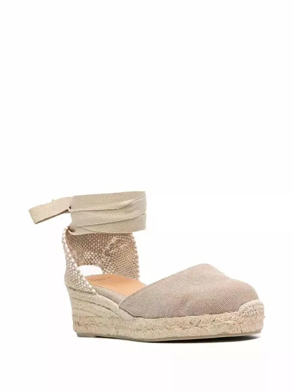 CastaÑer Lace-up Wedge Espadrilles