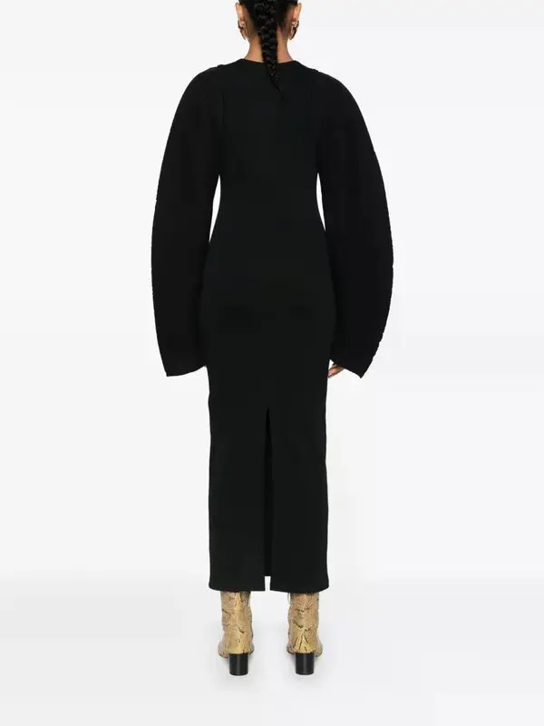 Nanushka Sculpted Sleeve Midi Dress