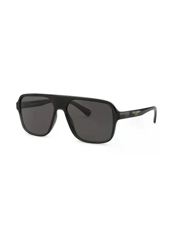 Dolce & Gabbana Logo-embossed Square Frame Sunglasses