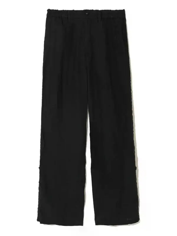 Undercover Straight-leg Trousers With Panelled Design - Black