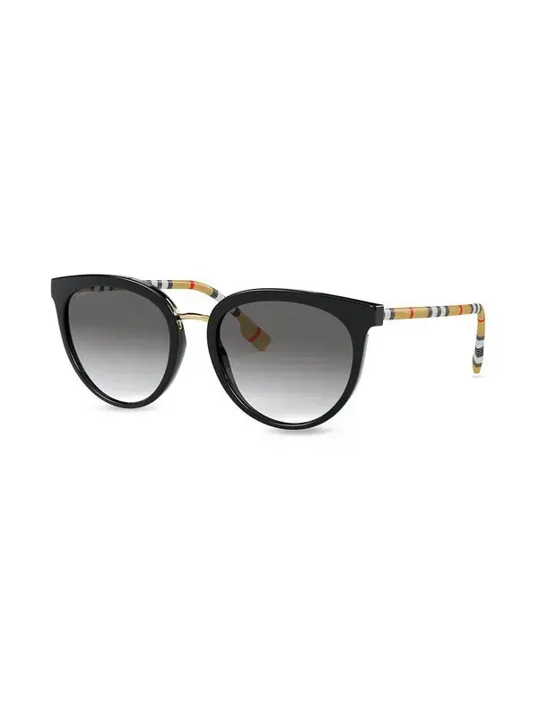 Burberry Round Frame Sunglasses - Black