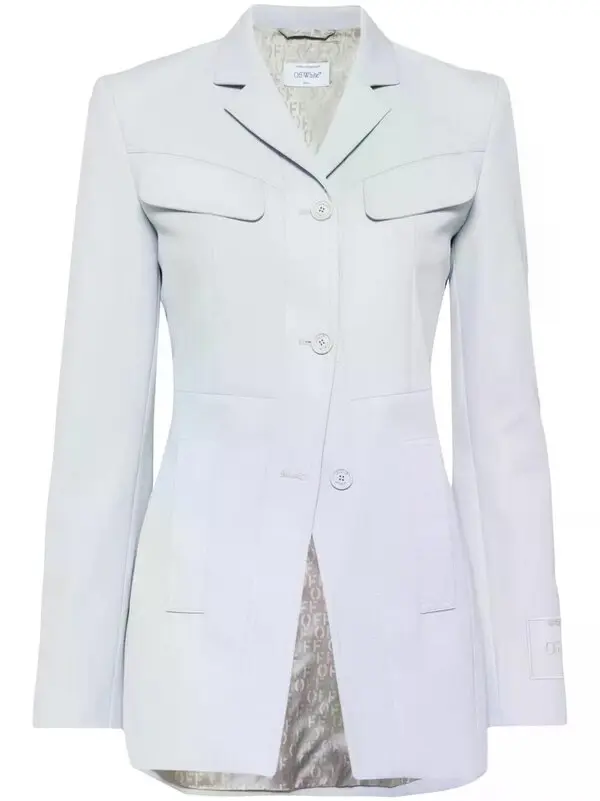 Off-White Logo-embroidered Tailored Blazer