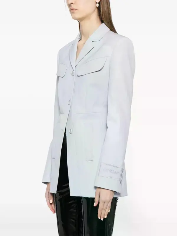 Off-White Logo-embroidered Tailored Blazer