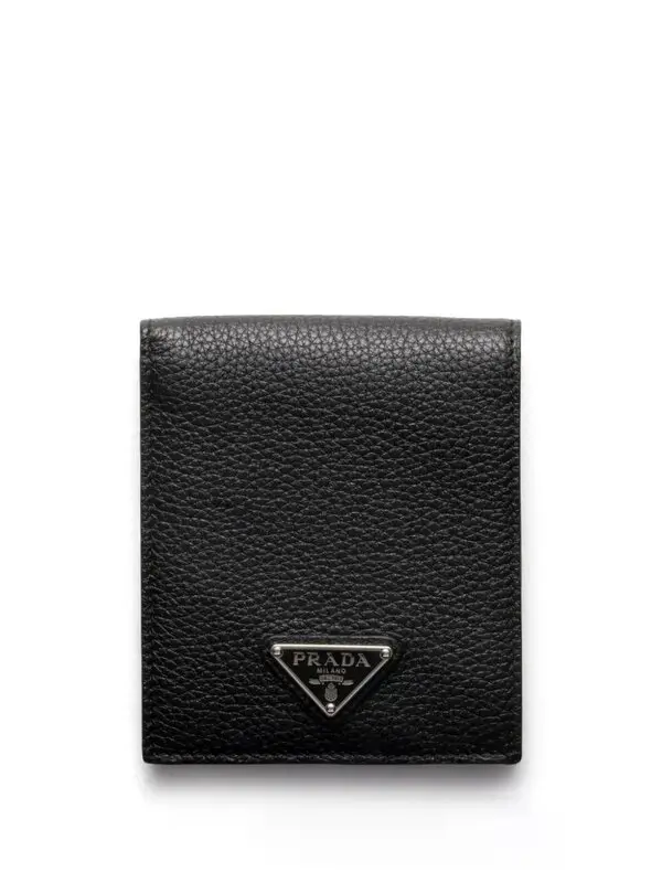 Prada Enamel Triangle-logo Wallet