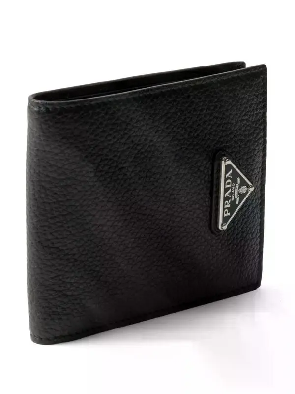 Prada Enamel Triangle-logo Wallet