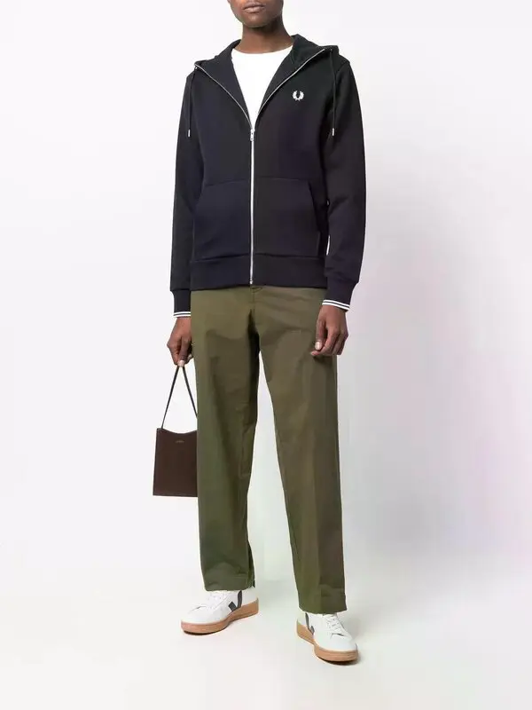 Fred Perry Logo-embroidered Hoodie