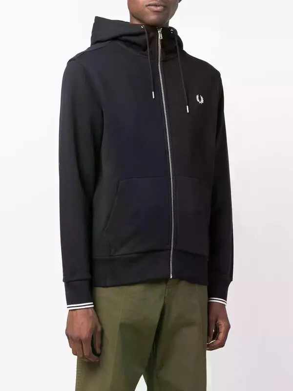 Fred Perry Logo-embroidered Hoodie
