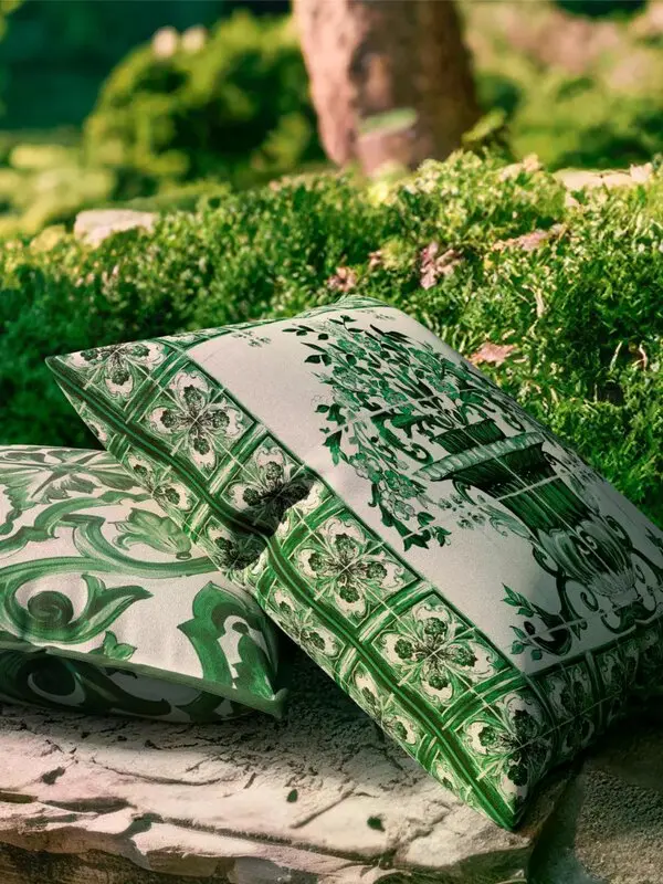 Dolce & Gabbana Majolica Print Cushion