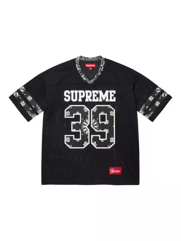 Supreme Bandana Football T-shirt - Black