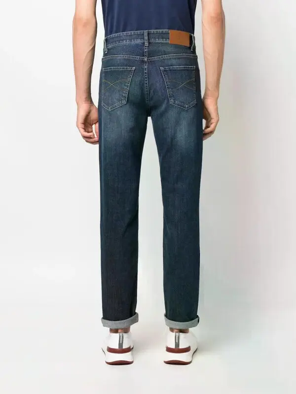 Brunello Cucinelli Mid-rise Denim Jeans - Blue