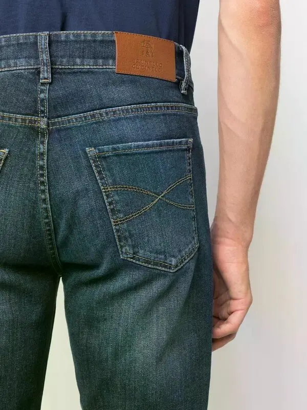 Brunello Cucinelli Mid-rise Denim Jeans - Blue