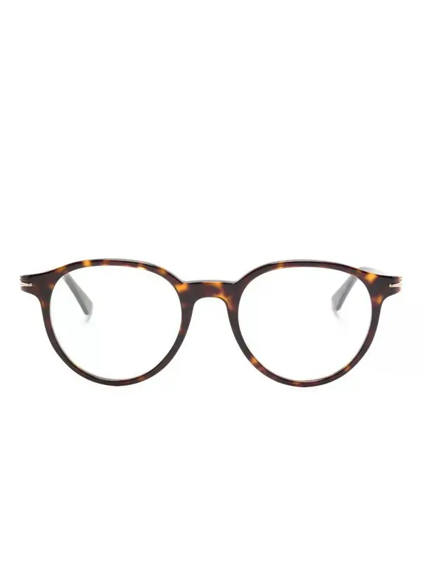Montblanc Tortoiseshell Acetate Pantos Frame Eyeglasses - Brown