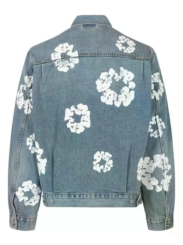 DENIM TEARS X Levi's Wreath-print Denim Jacket
