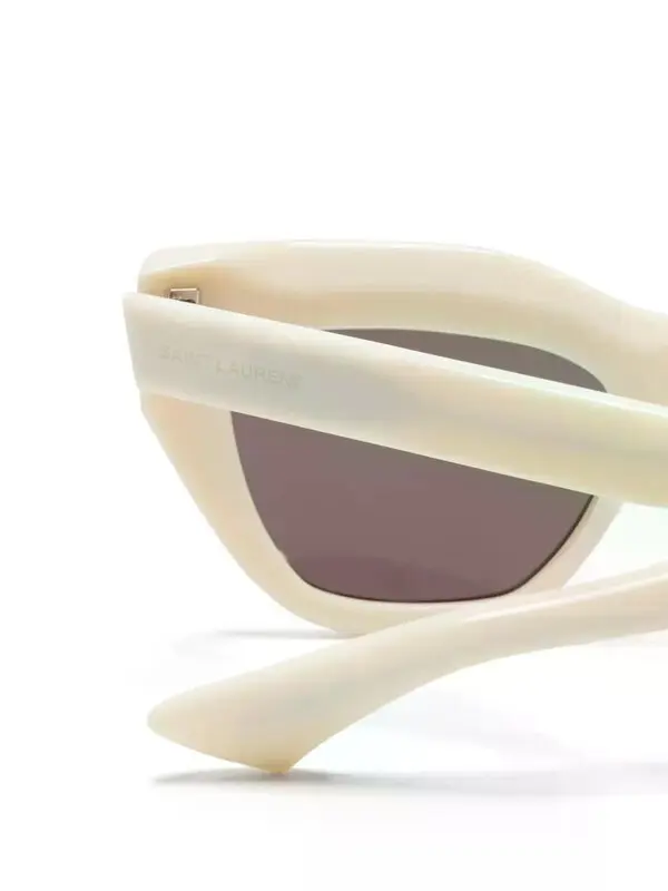 Saint Laurent Cat Eye Frame Sunglasses - Neutrals
