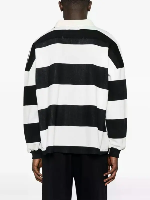 Rhude Striped Polo Shirt - White