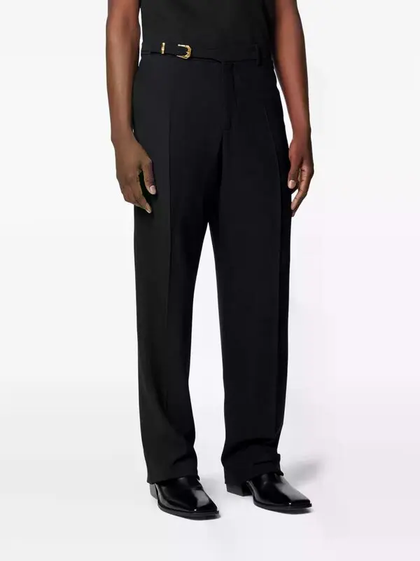 Versace Belted Tailored Trousers
