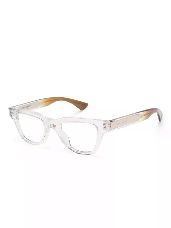 Saint Laurent Square Frame Glasses - Grey