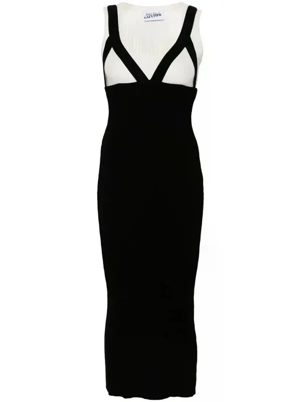 JEAN PAUL GAULTIER Madone Ribbed-knit Dress