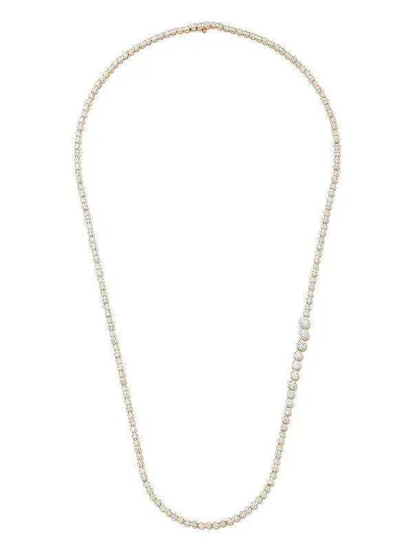 Sophie Bille Brahe 18kt Yellow Diamond Tennis Necklace - Gold