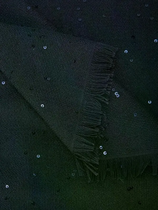 Brunello Cucinelli Sequin Embellished Scarf - Blue
