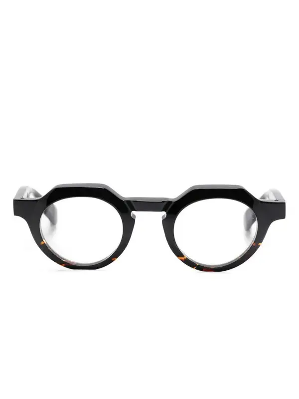 FACTORY900 Eyeglasses With Tortoiseshell Detailing - Black