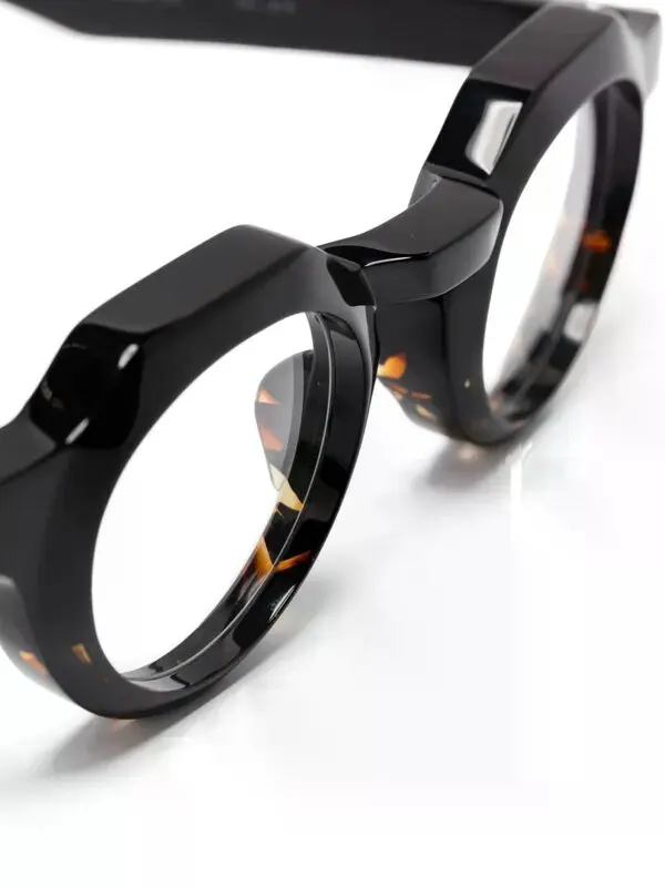 FACTORY900 Eyeglasses With Tortoiseshell Detailing - Black