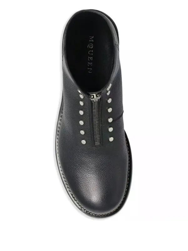 Alexander McQueen Studded Zip Up Boots