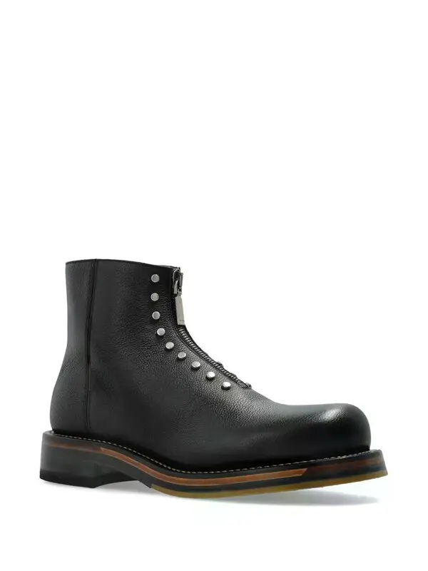 Alexander McQueen Studded Zip Up Boots