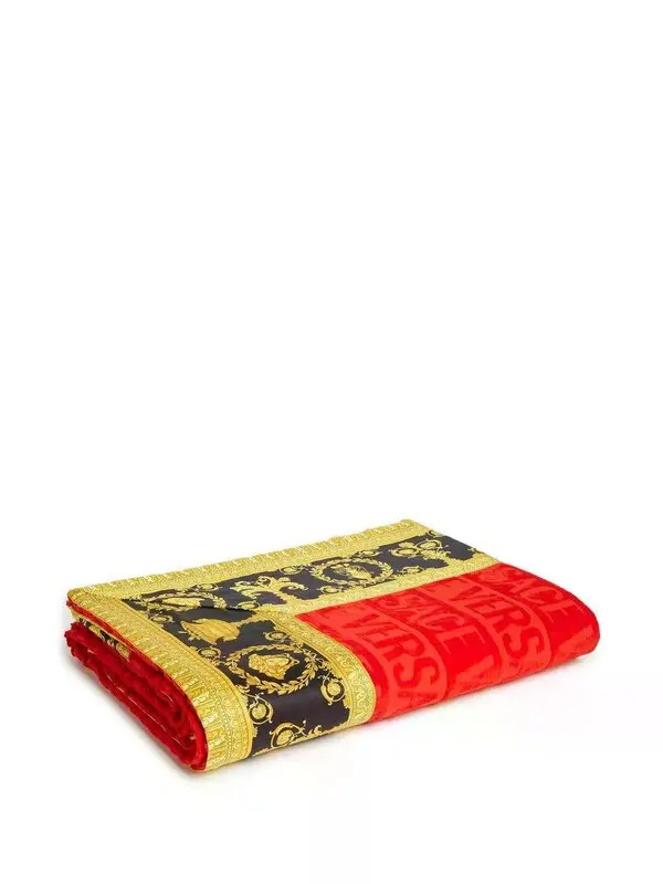 Versace I Love Baroque Beach Towel - Red