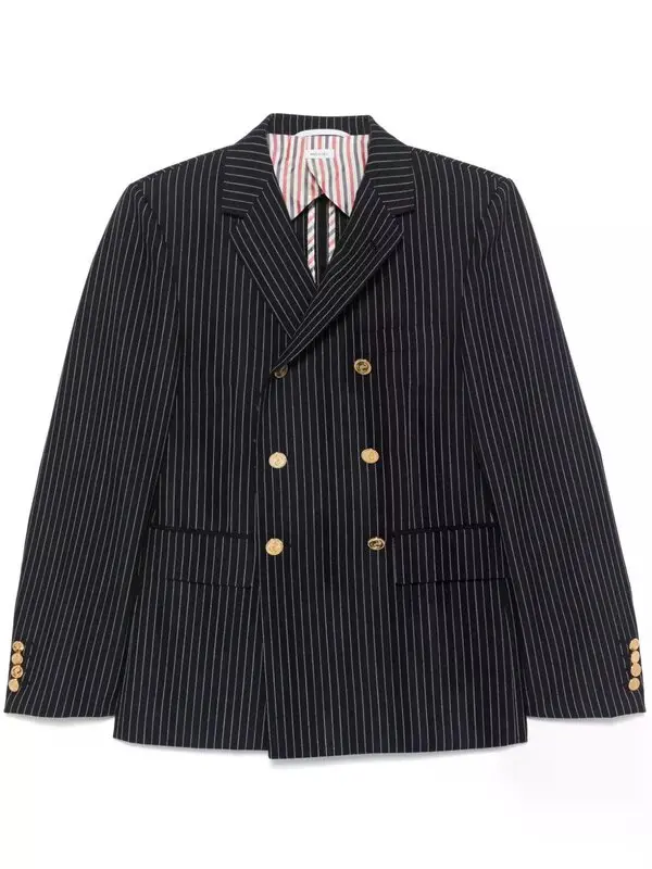 Thom Browne Pinstripe Hight Twist Wool Sportcoat