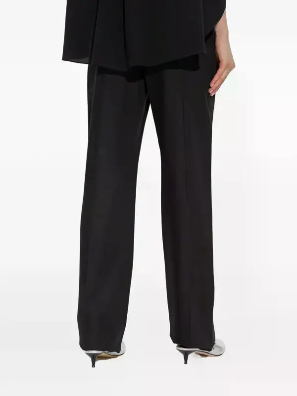 Alexander McQueen High-waisted Tailored Trousers With Pleat Detail