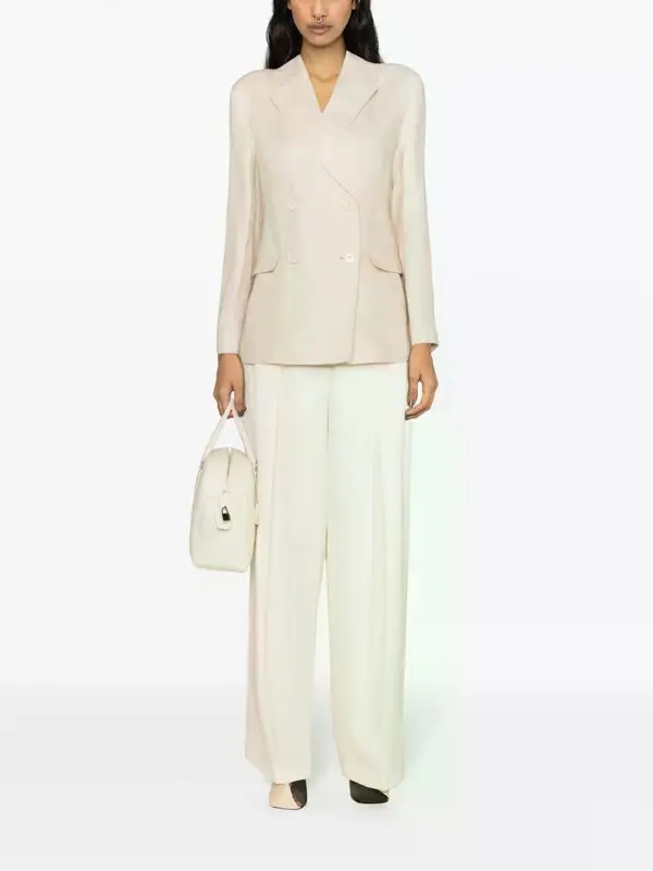 Max Mara Laura Double-breasted Linen Blazer