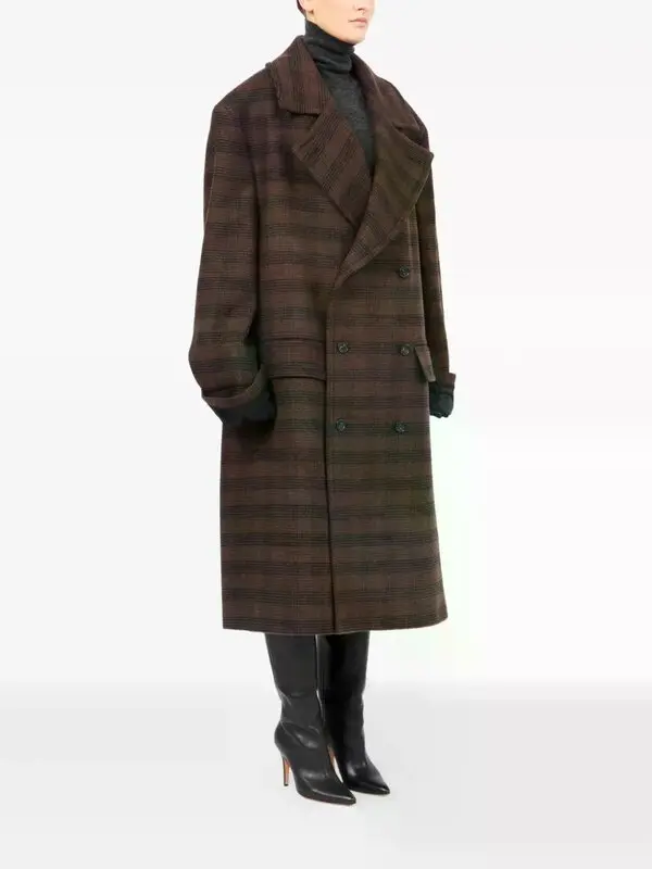 MAISON MARGIELA Checked Double-breasted Coat