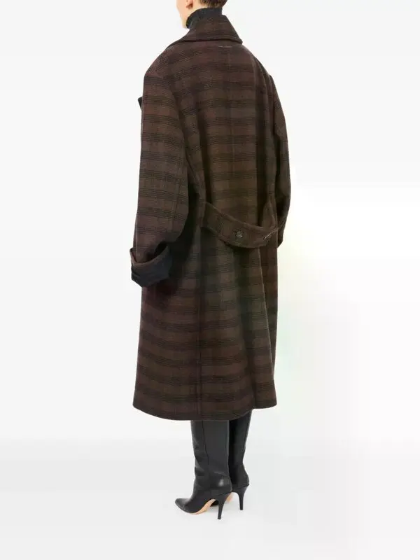 MAISON MARGIELA Checked Double-breasted Coat