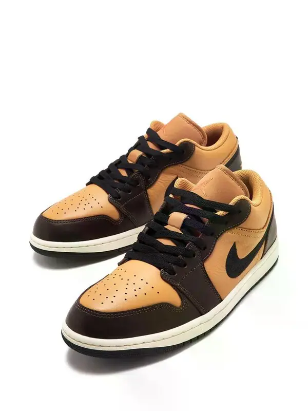 Nike Air Jordan 1 Low Leather Sneakers - Brown