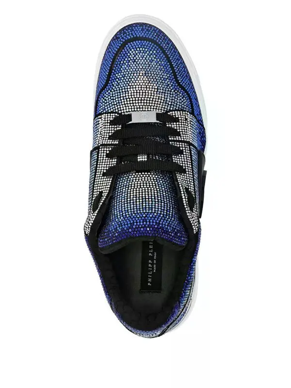 Philipp Plein Rhinestone Embellished Lace-up Sneakers