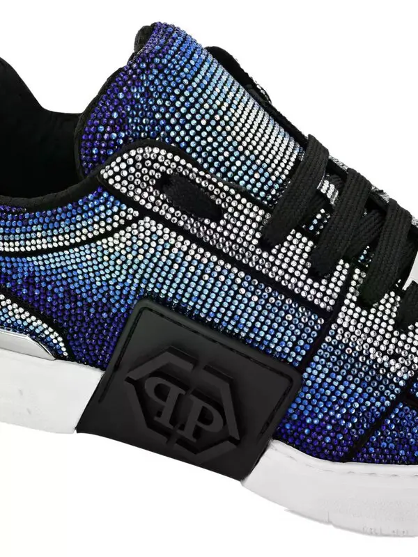 Philipp Plein Rhinestone Embellished Lace-up Sneakers