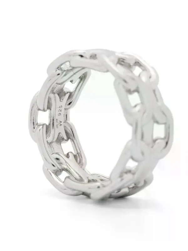 Tom Wood Tone Chain Link Ring