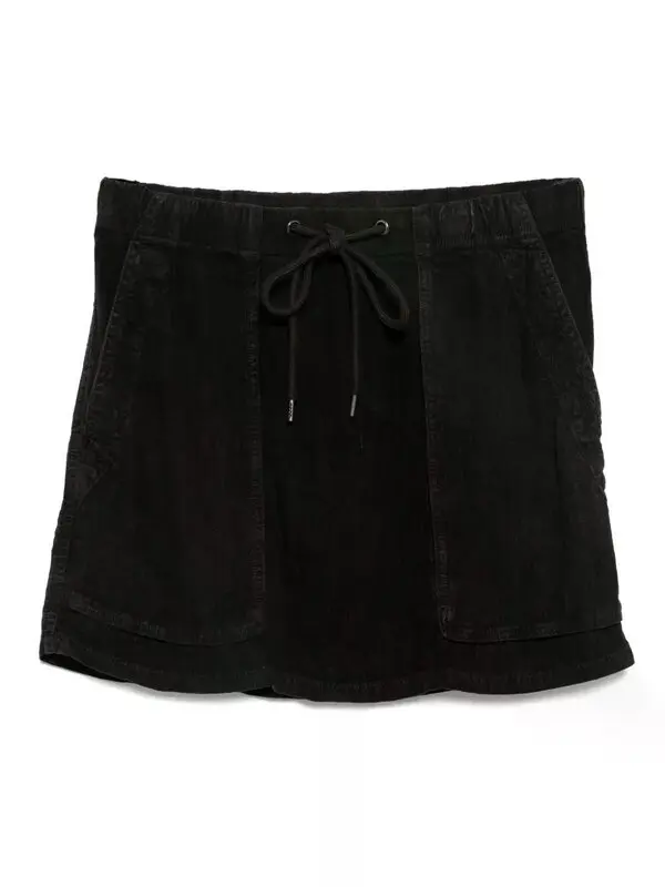 JAMES PERSE Linen Blend Utility Skirt - Black