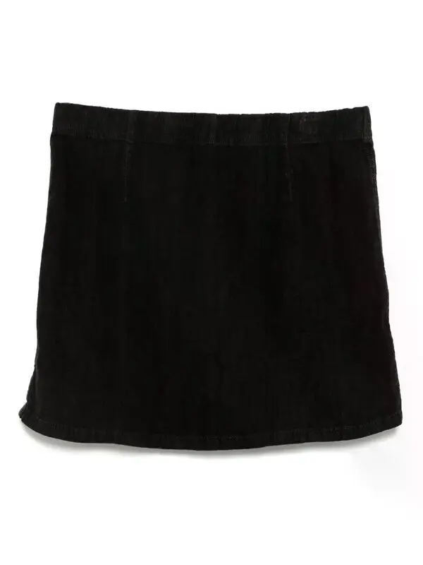 JAMES PERSE Linen Blend Utility Skirt - Black