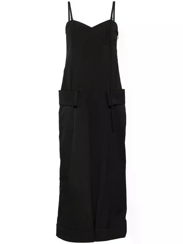 Yohji Yamamoto Sleeveless Wool Dungarees